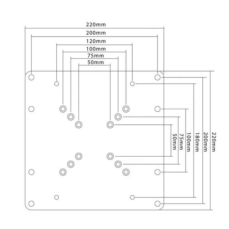 INF VESA-adapter for TV-veggfeste