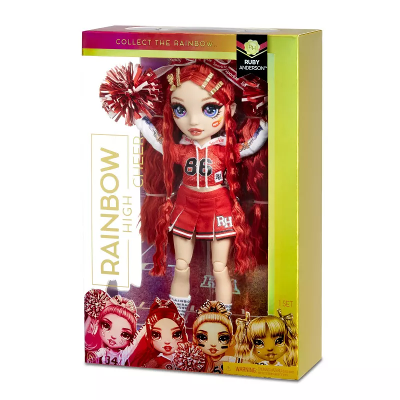 INF Rainbow High Cheer Doll - Ruby Anderson (Red)