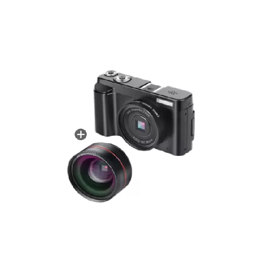 Digitalkamera 24MP, vidvinkelobjektiv
