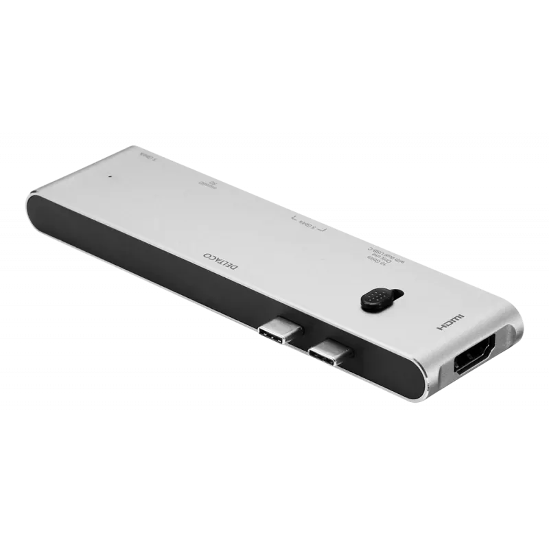 INF USB-C MB docking station HDMI/SD/mSD reader PD 3.0 spc. grey
