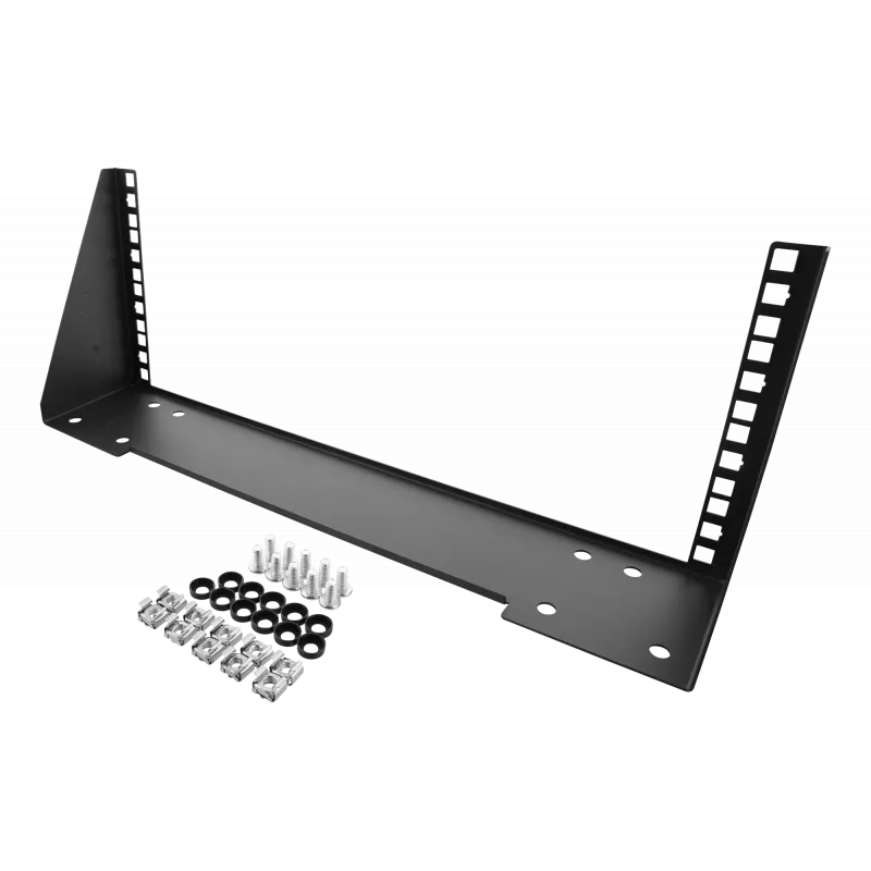 INF 19" Vertical wall bracket, 4U, max 60kg, steel construction