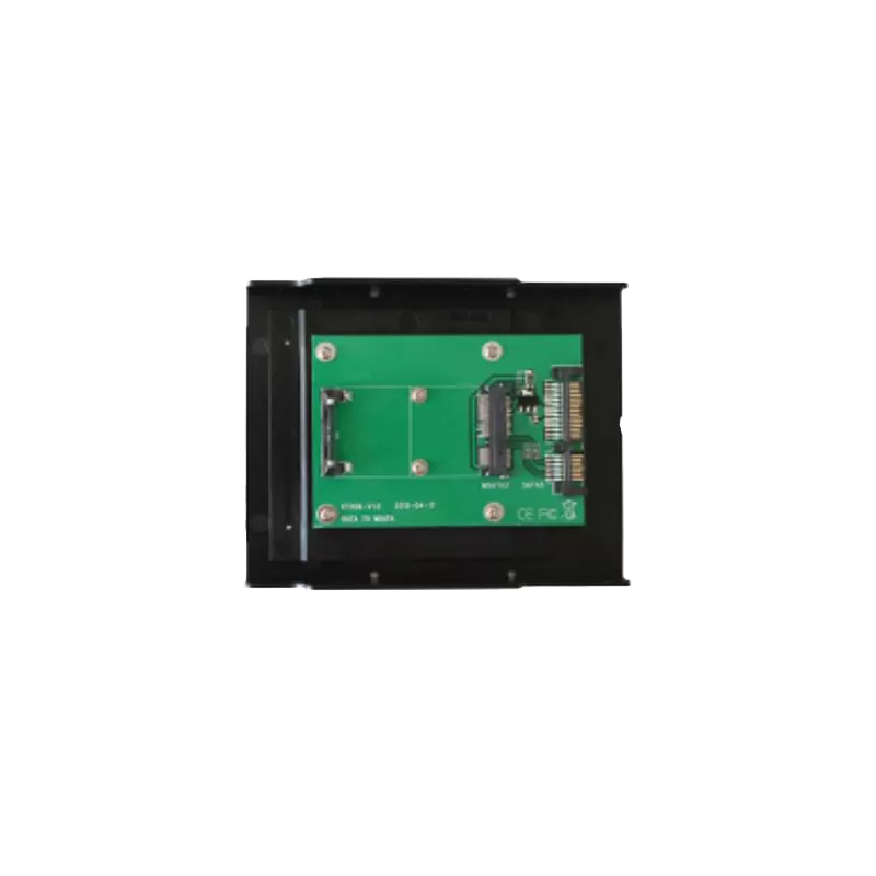 INF mSATA to SATA adapter card, 3,5" bay mountable, 22pin SATA, green