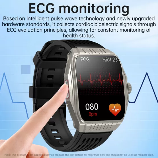 INF Smartklokke med søvnhjelp, EKG, Bluetooth-anrop