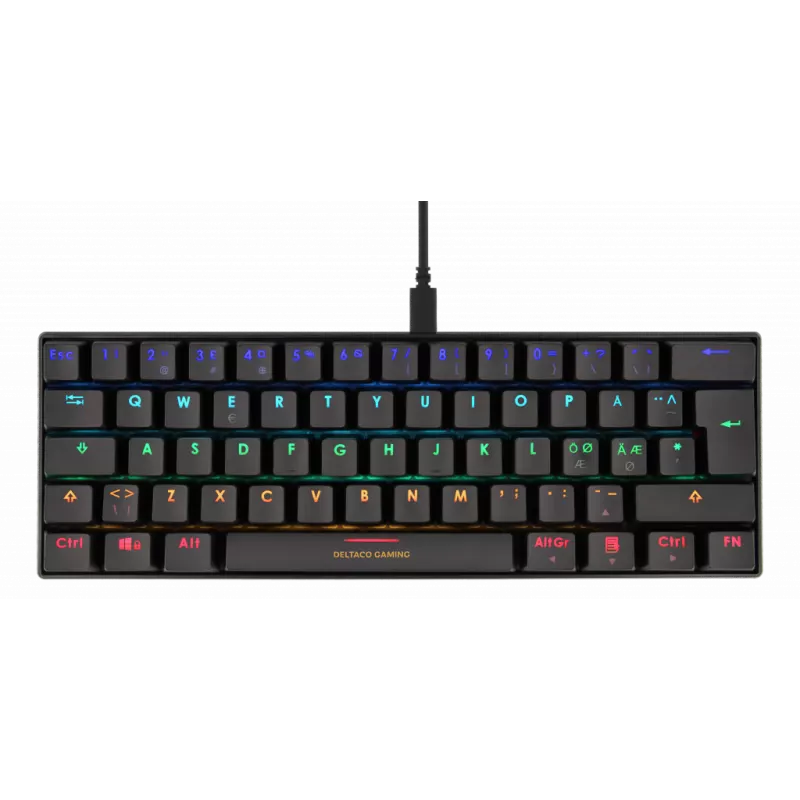 INF Mini mechanical keyboard 60% PANNordic RGB brown switch