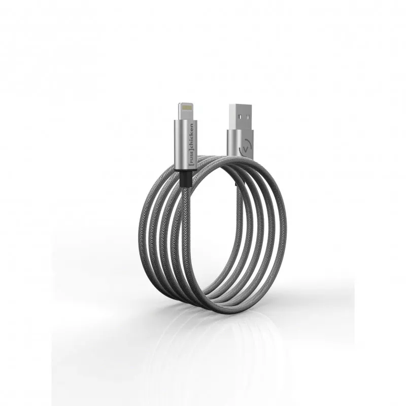 FUSE CHICKEN Synkkabel Lightning ARMOUR 1m Stainless Steel