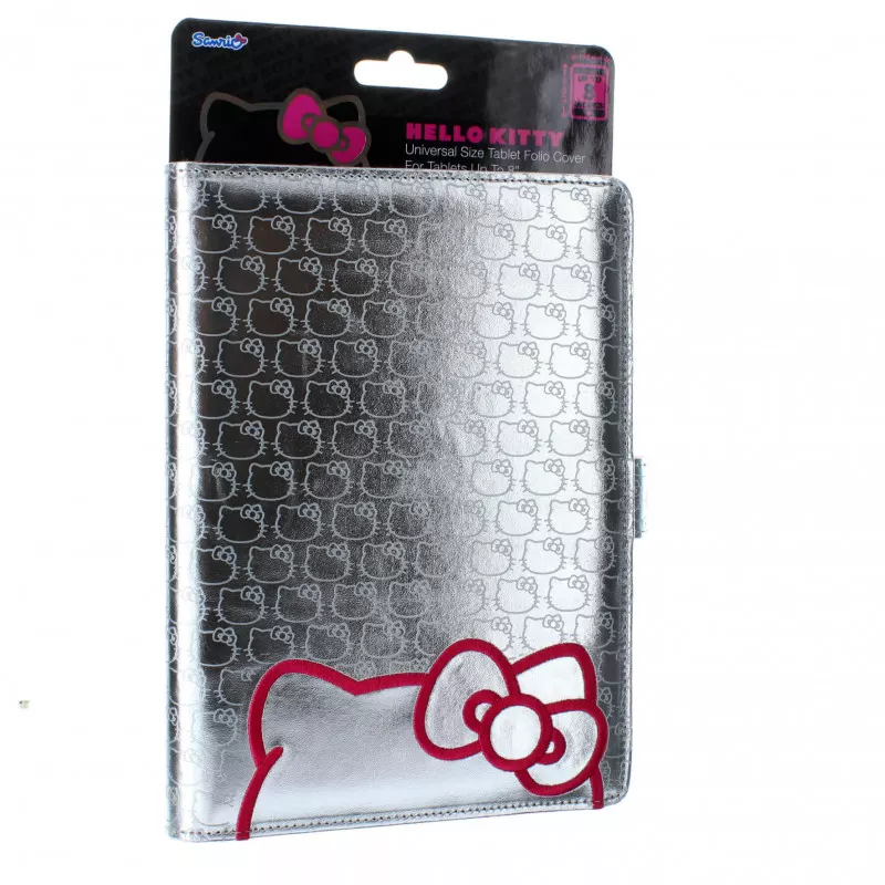 HELLO KITTY Tablet Etui Sølv 7-8" Universal