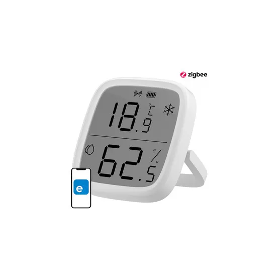 INF Smart temperatur- og fuktighetssensor ZigBee LCD Sonoff SNZB-02D