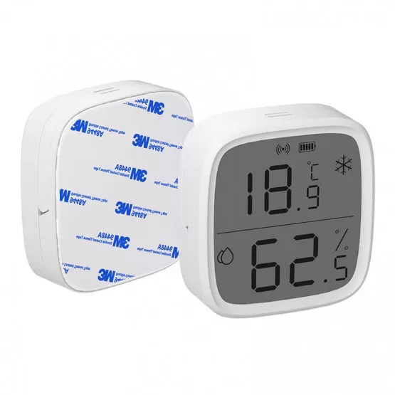 INF Smart temperatur- og fuktighetssensor ZigBee LCD Sonoff SNZB-02D