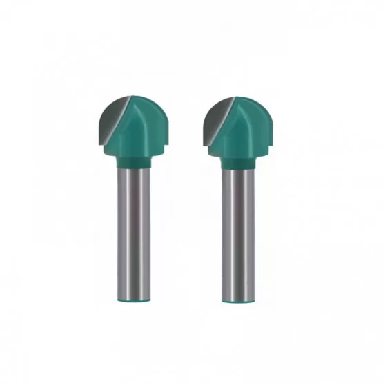 INF 1/4" Shank Round Bottom Router Bit (2-pakning)