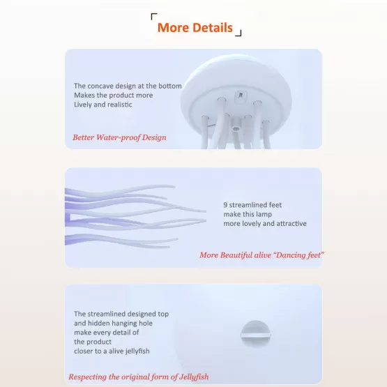 INF Stemmekontrollert Manetlampe - Fargerik Gradient - Hengende Modell