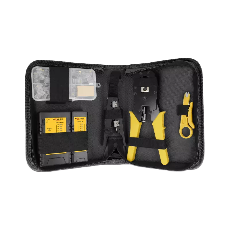 Network Toolkit for RJ45 and RJ11, black