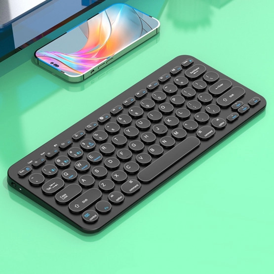 INF Dobbeltmodus trådløst tastatur — 78-tasters saksbryter, oppladbart,