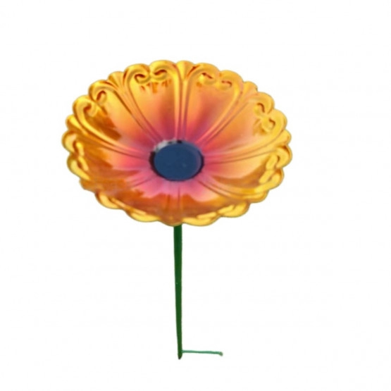 INF Metall blomster-fuglemater og fuglebad stake - 2-pakning, jern,