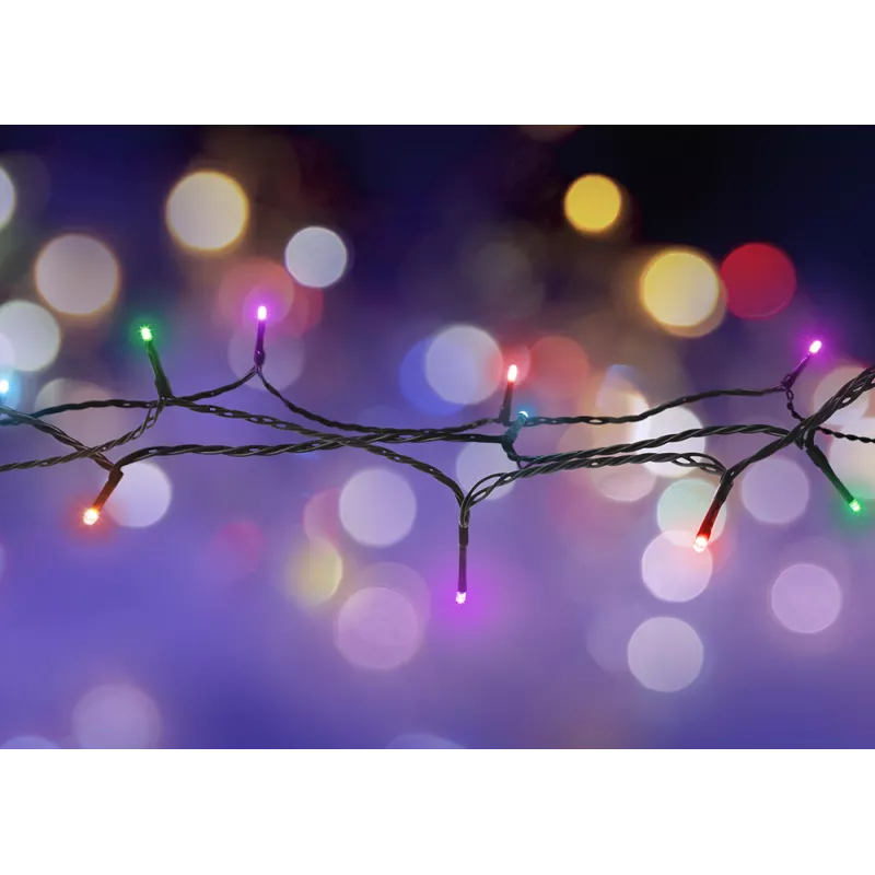 INF Light chain, 5 m, 40 LED, transformator, outdoor, RGB