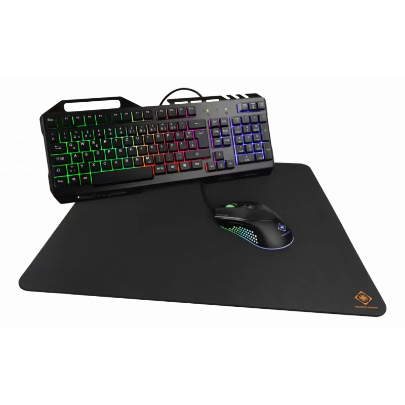 3-In-1 Gaming Gear Kit, RGB keyboard, German Layout