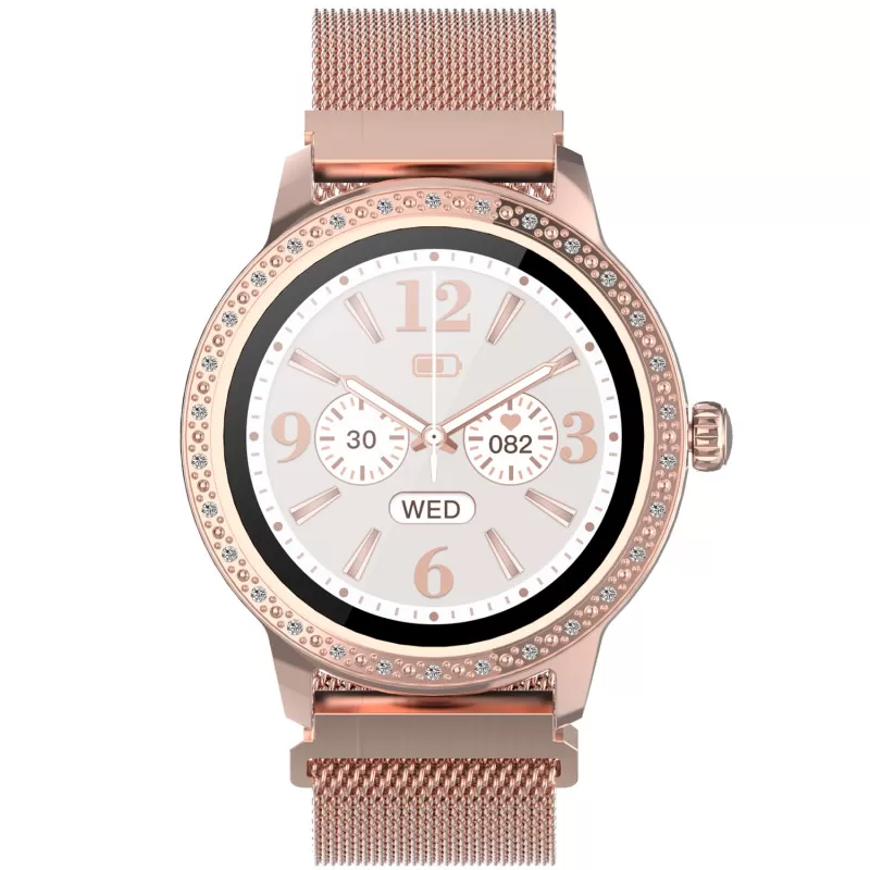 INF SW-360RO Smartklokke med pulssensor Rose